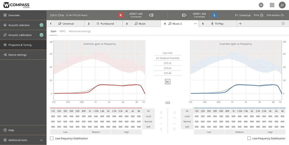 Widex Compass Cloud - Aanpassingssoftware voor hoortoestellen in de ...