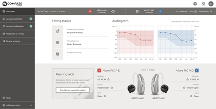 Widex Compass Cloud - Aanpassingssoftware voor hoortoestellen in de ...